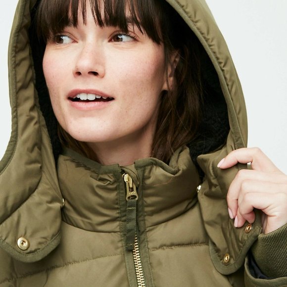 J. Crew | Jackets & Coats | J Crew Long Chateau Puffer Parka In Size ...